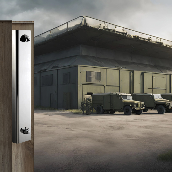 Outdoor Push Button Shower Panel For Military Base or Temporary Housing ...