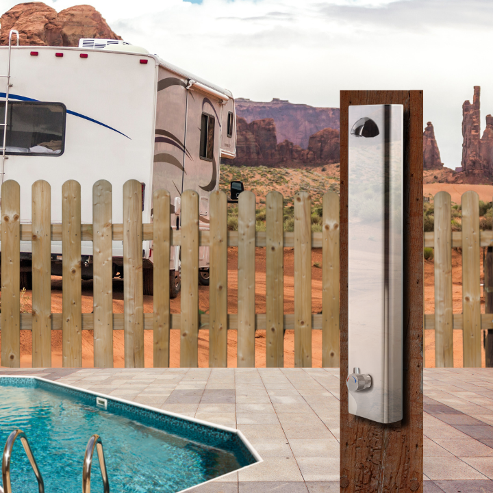 Outdoor Push Button Pool Shower Panel For RV Park Or Campground ...
